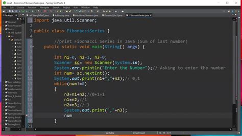 print the fibonacci series in java youtube