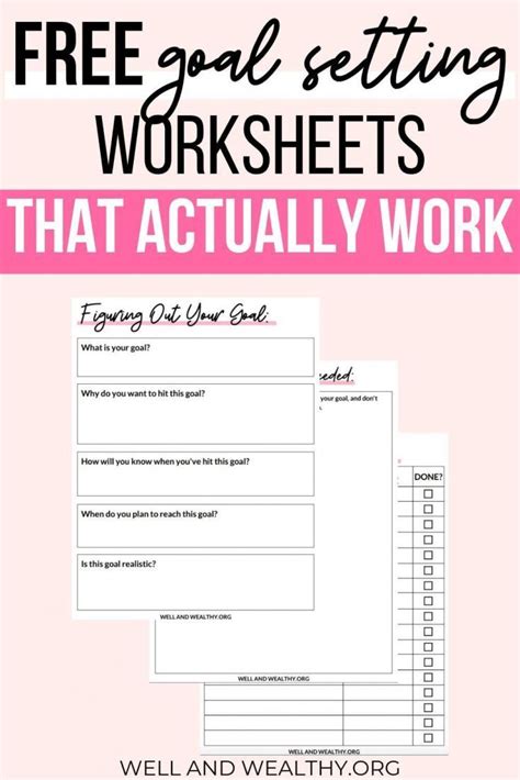 These 2020 Goal Setting Worksheet Templates Are Incredible They Have