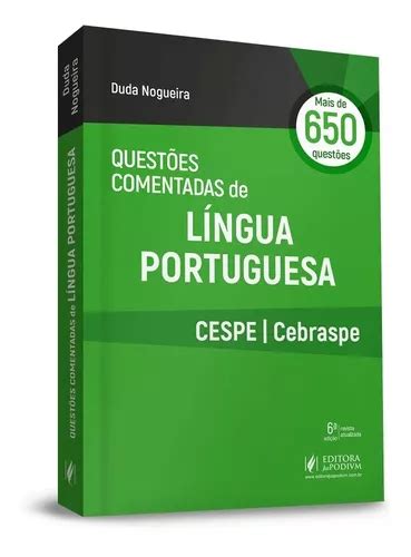 Questões Comentadas De Lingua Portuguesa Cespe cebraspe 2021 MercadoLivre