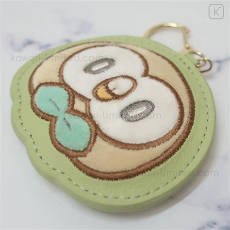 Japan Pokemon Craft Charm Keychain Rowlet Kawaii Limited