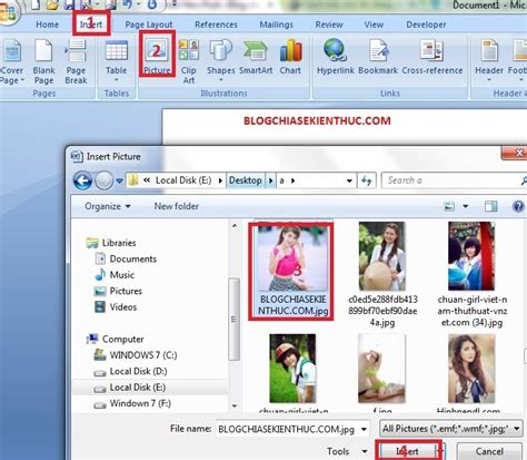 Hướng Dẫn Chèn ảnh Vào Word Và Viết Chú Thích Dưới ảnh