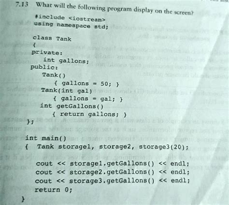 solved 7 13 what will the following program display on the