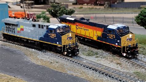 Custom HO CSX Heritage Units Seaboard System 1982 Chessie 1973 YouTube