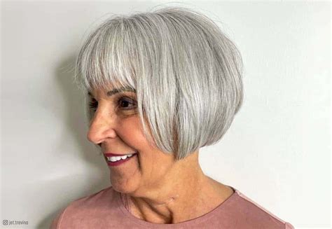 Imperial Pogo Stick Jump Diamond Short Bob Haircuts For Older Women