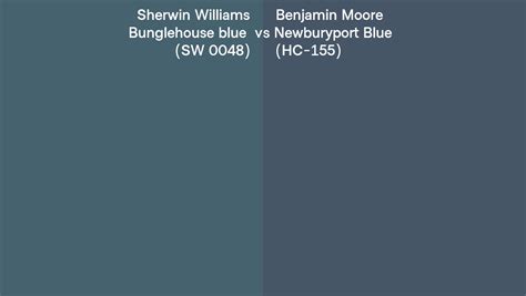 Sherwin Williams Bunglehouse Blue SW 0048 Vs Benjamin Moore