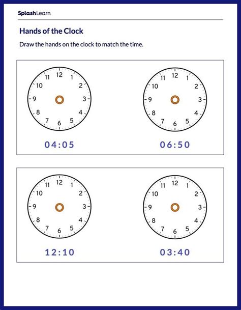 Set Time On Analog Clock Worksheet
