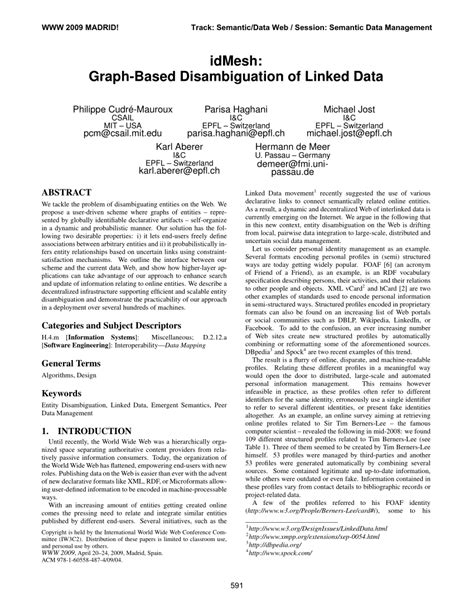 pdf idmesh graph based disambiguation of linked data
