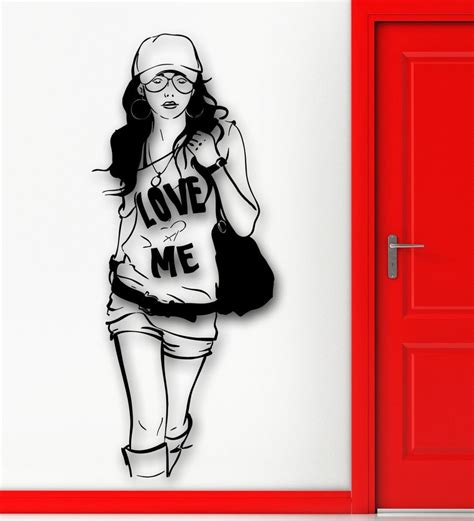 Pin On Girls Beauty Wall Stickers