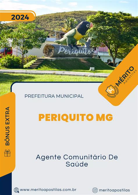 Apostila Agente Comunitário De Saúde Prefeitura de Periquito MG 2024