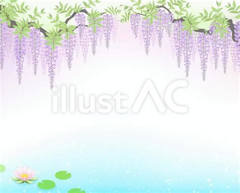 藤 花 フレームイラスト No 22574501無料イラスト フリー素材ならイラストAC