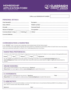 Fillable Online Membership Form Templates Office ComMembership Form