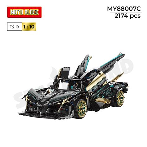 Đồ Chơi Lắp Ráp Siêu Xe Evo Deus Vayanne Tỉ Lệ 1 10 MOYU 88007A