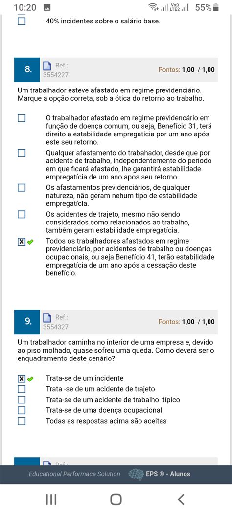 av2 gestao da segurança do trabalho Gestão da Segurança do Trabalho
