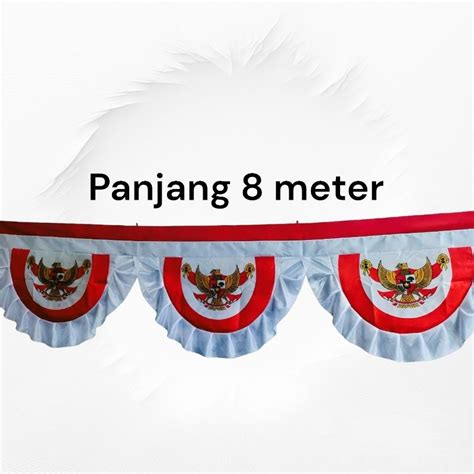 Jual Bendera Background Merah Putih Garuda Bekron Garuda Panjang 8