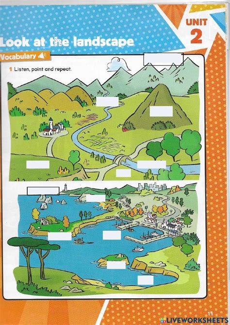 Social Science Worksheets Landscape Natural Interactive Activities