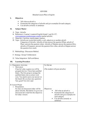 Common Noun And Proper Noun Semi Detailed Lesson Plan Semi Detailed