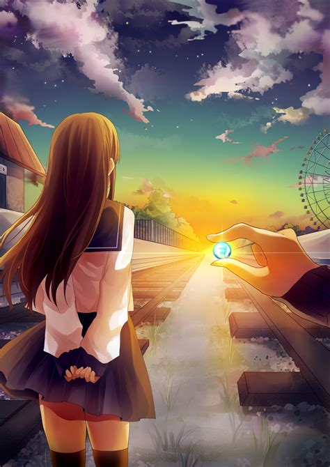 Papel de parede luz solar ilustração Pôr do sol cabelo longo