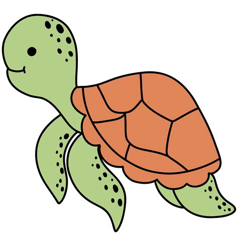 mar tortuga Tortuga ilustración linda tortuga mar vida animal