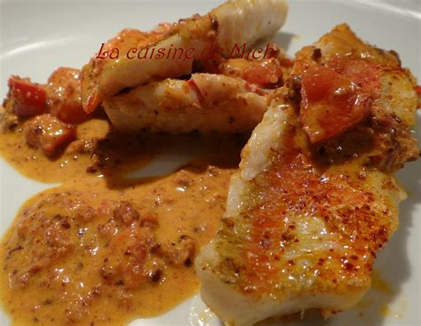 Filets de rouget barbet à la crème de chorizo La cuisine de Mich
