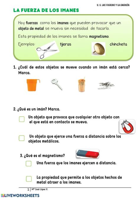 Ficha Online De Las Fuerzas Para Curso Puedes Hacer Los Ejercicios