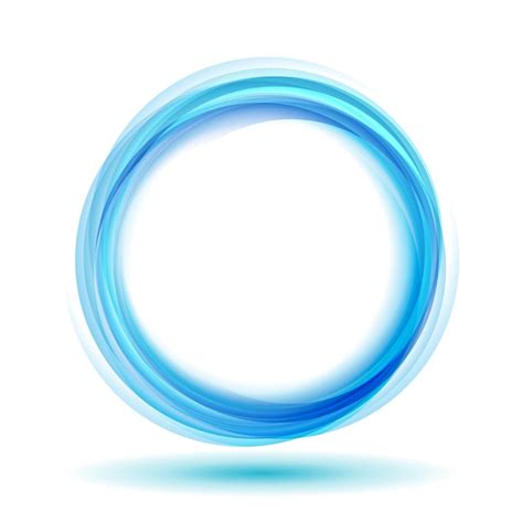 Fondo de vector abstracto círculo azul ondulado círculo líneas círculos
