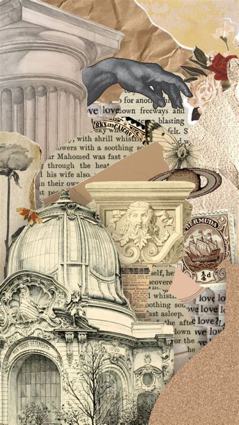 An Artistic Collage With Images Of Architecture