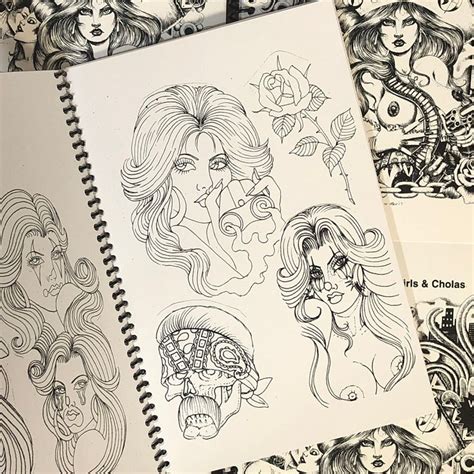 Some Drawings Are Laying On Top Of Each Other