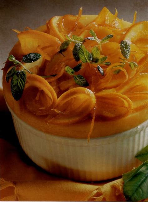Recette soufflé glacé aux oranges confites Marie Claire