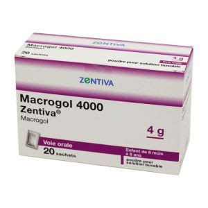 Macrogol 4000 EG Poudre Pour Solution Buvable 10 G Bte 20 3400930172810