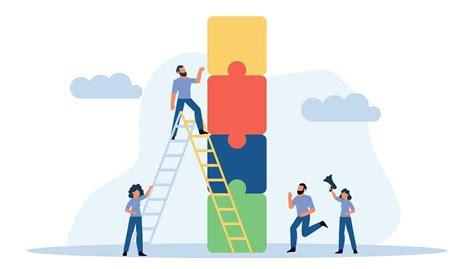Business Teamwork Team Vector Concept Illustration Idea Work Success