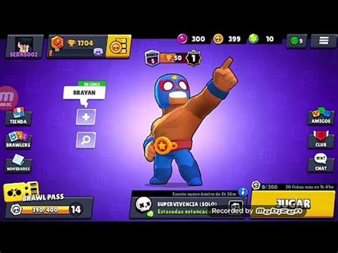 Brawl Star Jugando Con El Primo En Modo Supervivencia Estacadas
