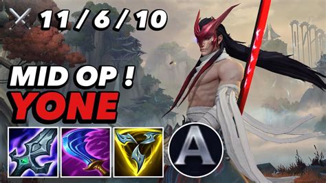 WILD RIFT YONE HYPER CARRY OP MID LANE BUILD CRITICAL SEASON 7