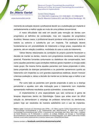 Devemos Substituir Dentes Por Implantes PDF