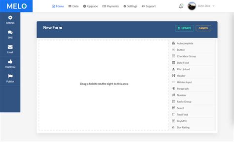 Meloforms Laravel Drag And Drop Form Builder Software By Melothemes
