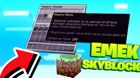 Full Full Emek Efsane Skyblock Sunucusu Minecraft Server Youtube