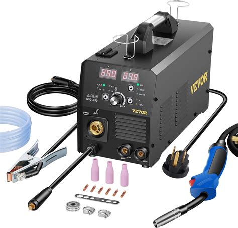 VEVOR MIG Welder 250Amp 3 In 1 110V 220V Flux Core Gas Solid Wire