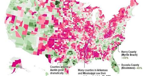 Visualizing A Decade Of Population Growth And Decline In Us Counties Acnews
