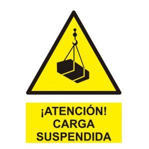 SEÑAL HOMOLOGADA DE ATENCIÓN CARGA SUSPENDIDA AMBAR ITC