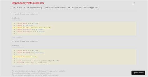 React Split Pane Forked Codesandbox