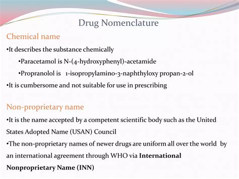 Classification And Nomenclature Of Drugs Ppt