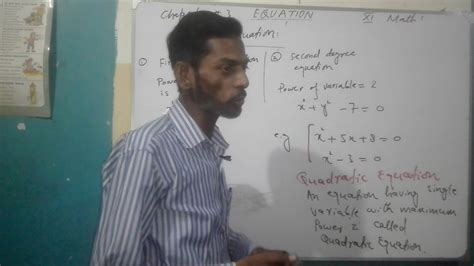 definition of equation and its types quadratic equation cube roots of unity part 2 youtube