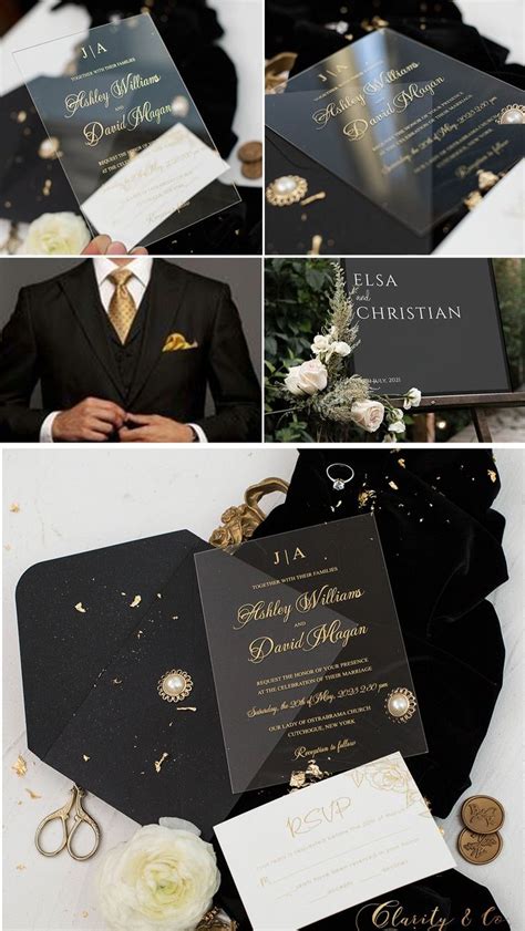 Modern Wedding Ideas Acrylic Wedding Invitations For 2022 Trends