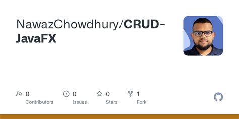 Github Nawazchowdhury Crud Javafx