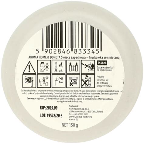 AROMA HOME DOROTA świeca zapachowa truskawka ze śmietaną 150 g