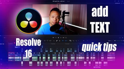 How To Add Simple TEXT In DaVinci Resolve 16 BASIC Tutorials For