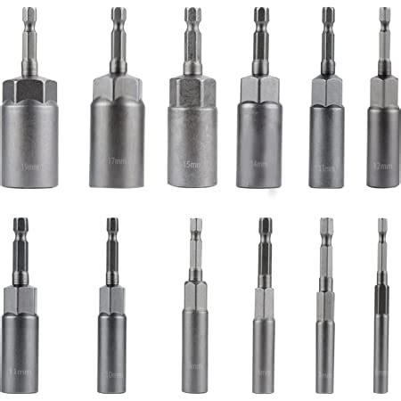 Douille Visseuse Adaptateur Embouts Douille Hexagonale 1 4 6 19mm Pour