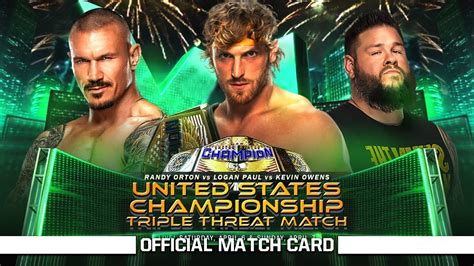 Wrestlemania Logan Paul Vs Randy Orton Vs Kevin Owens Official