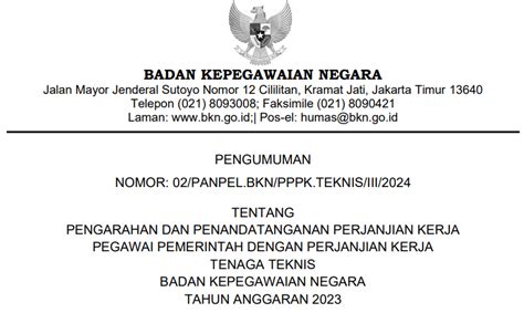 Penyesuaian Kembali Jadwal Pelaksanaan Seleksi Penerimaan PPPK Tenaga