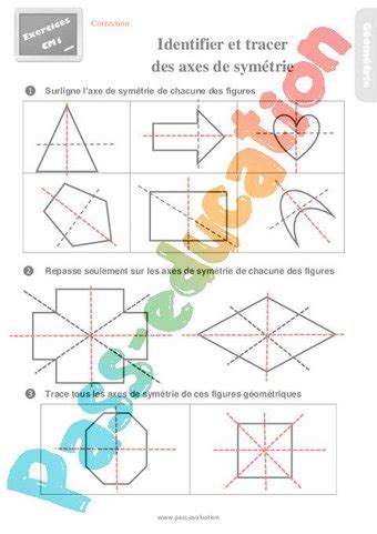 Bilan Pour Le Cm Sur Identifier Et Tracer Des Axes De Sym Trie