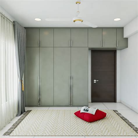 Spacious Wardrobe Design With Loft Livspace